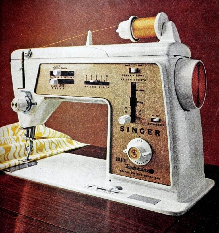 1960s sewing machines made zigzags, embroidery, fancy stitches & more ...