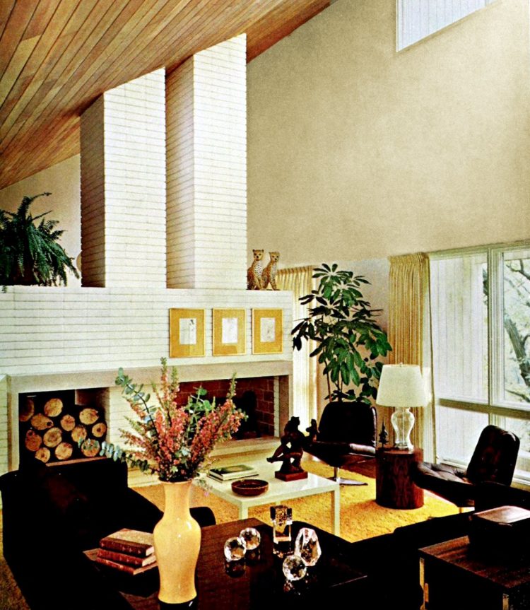 A sunny living room makeover turned an old 1960s tract house into a ...