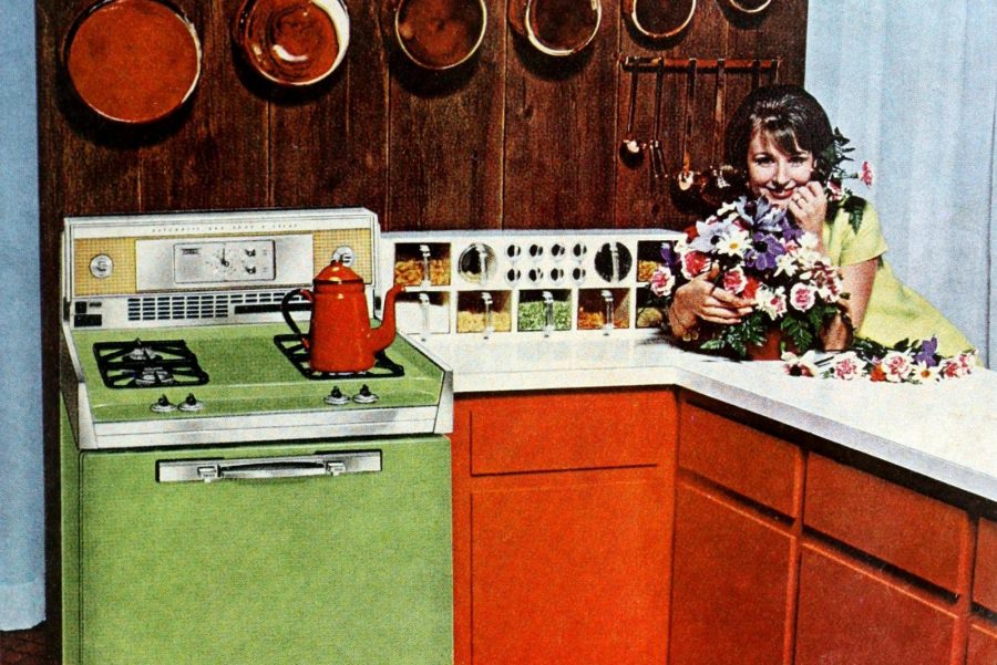 Crazy, colorful retro 60s kitchens, with bright & bold decorator ...