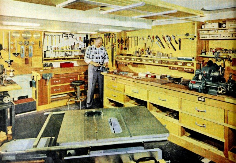 1950s home workshop organization: Inspiring ideas for DIYers that stand ...