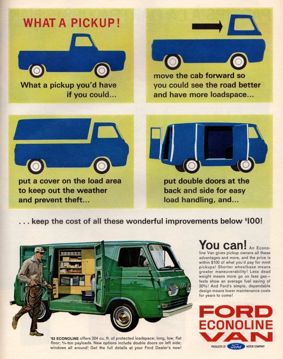Vintage Ford Econoline vans from the '60s - Click Americana