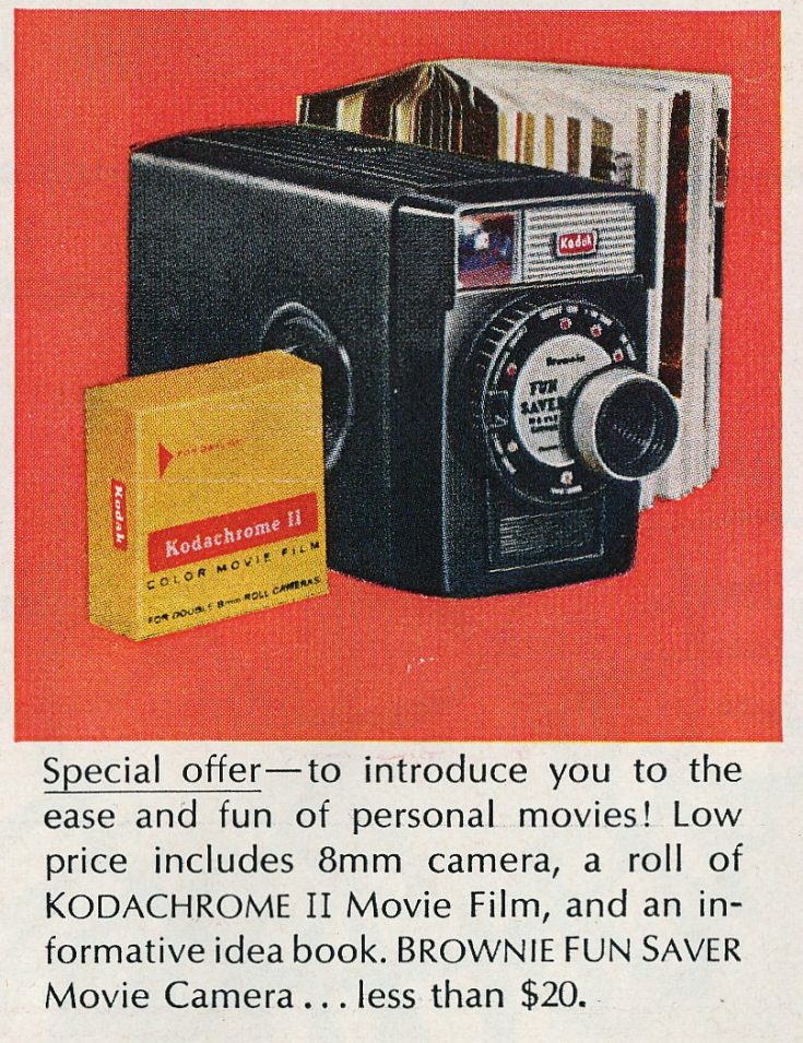 Vintage Kodak movie cameras for film: Brownies, Instamatics, Super 8 ...