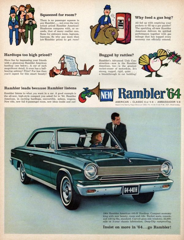 Rambler cars from the 1960s: Hardtops, Ambassadors, Classics ...