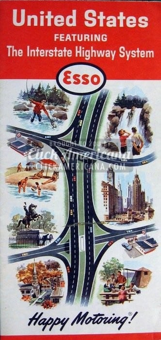 Cross the country with these vintage US road maps - Click Americana