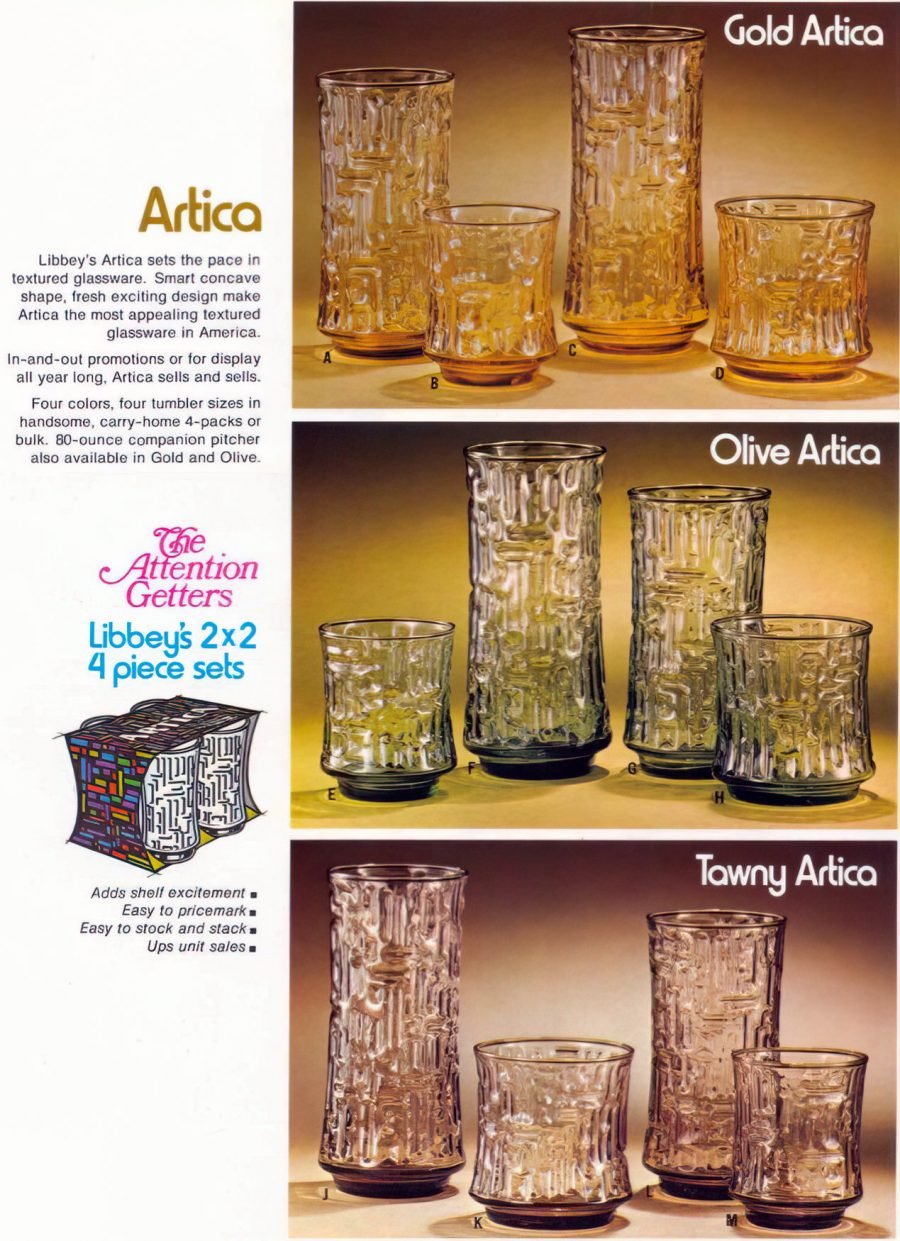 Remember 1970s Libbey glasses, with groovy retro patterns & styles ...