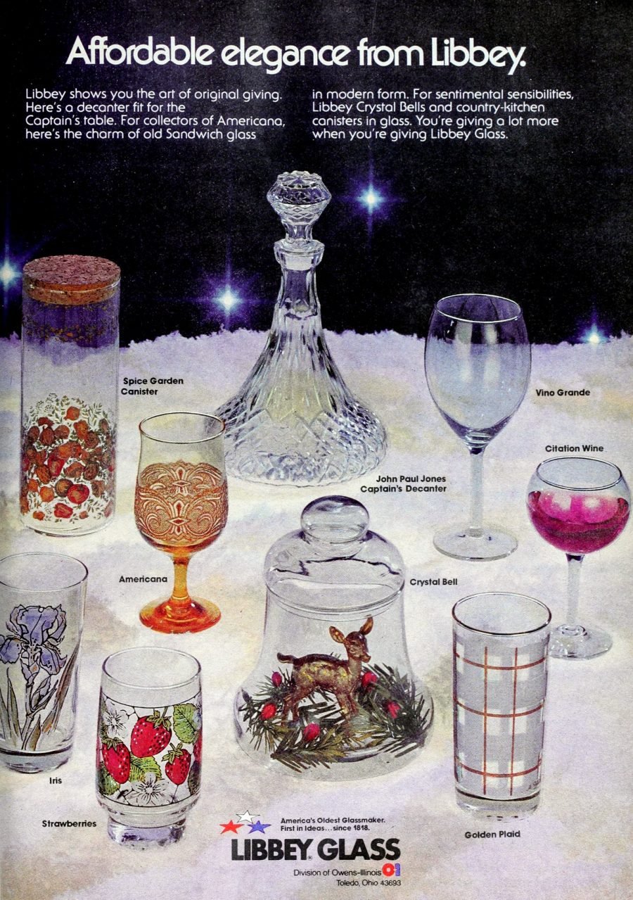 Remember 1970s Libbey glasses, with groovy retro patterns & styles ...