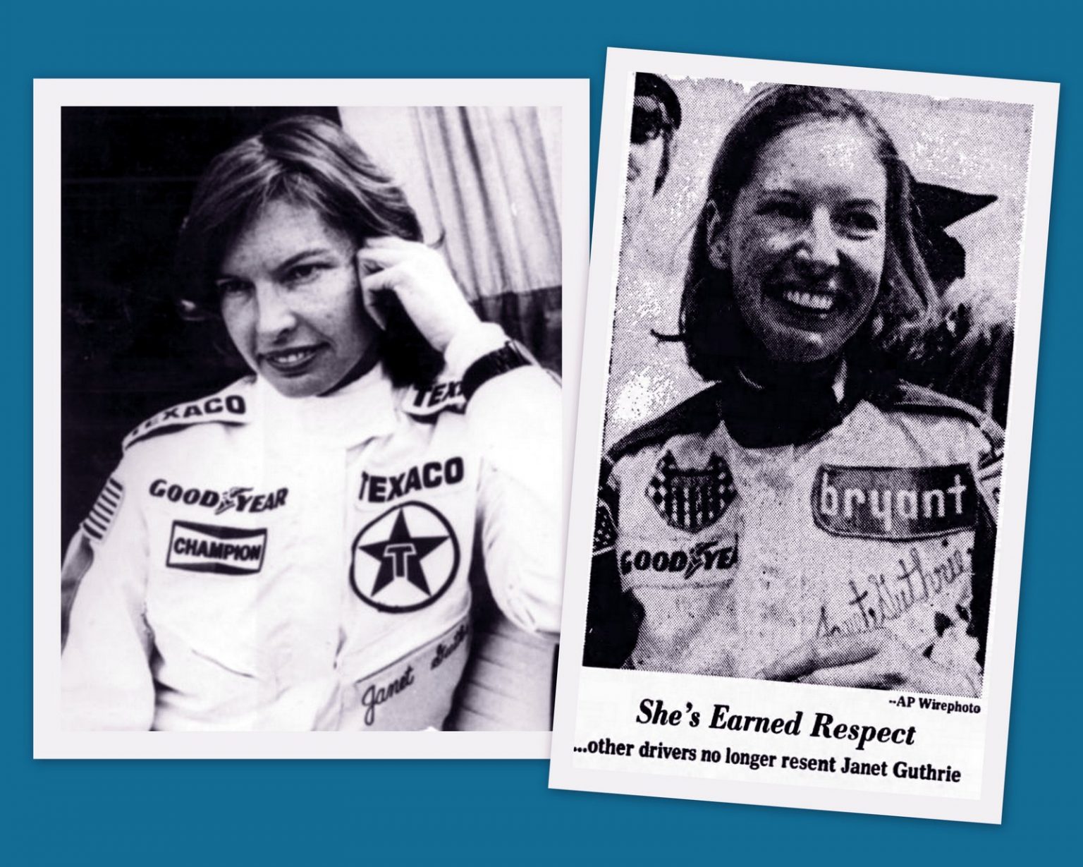 Race car driver Janet Guthrie broke the gender barrier back in 1977 by ...