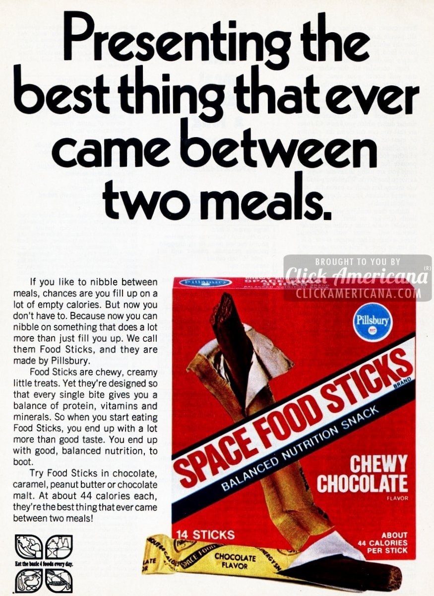 Pillsbury Space Food Sticks, the vintage snacks for astronauts that ...