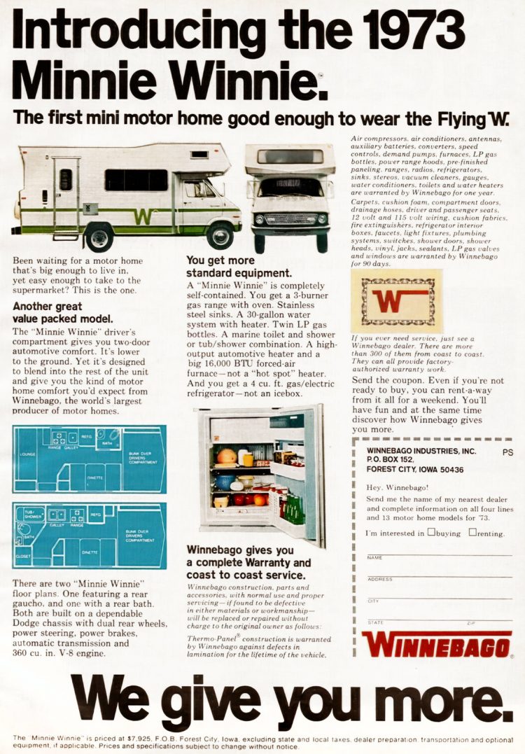 Vintage 1970s Winnebago motor homes were like condos on wheels - Click ...