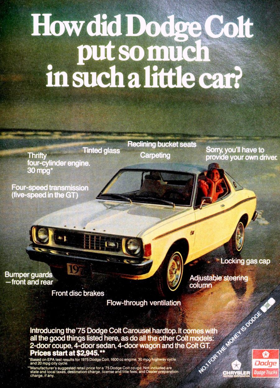 1970s Dodge Colt: The subcompact budget cars from Chrysler - Click ...