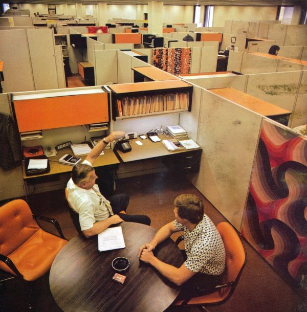 The bold office cubicle concept was a game-changer for 1970s workplaces ...