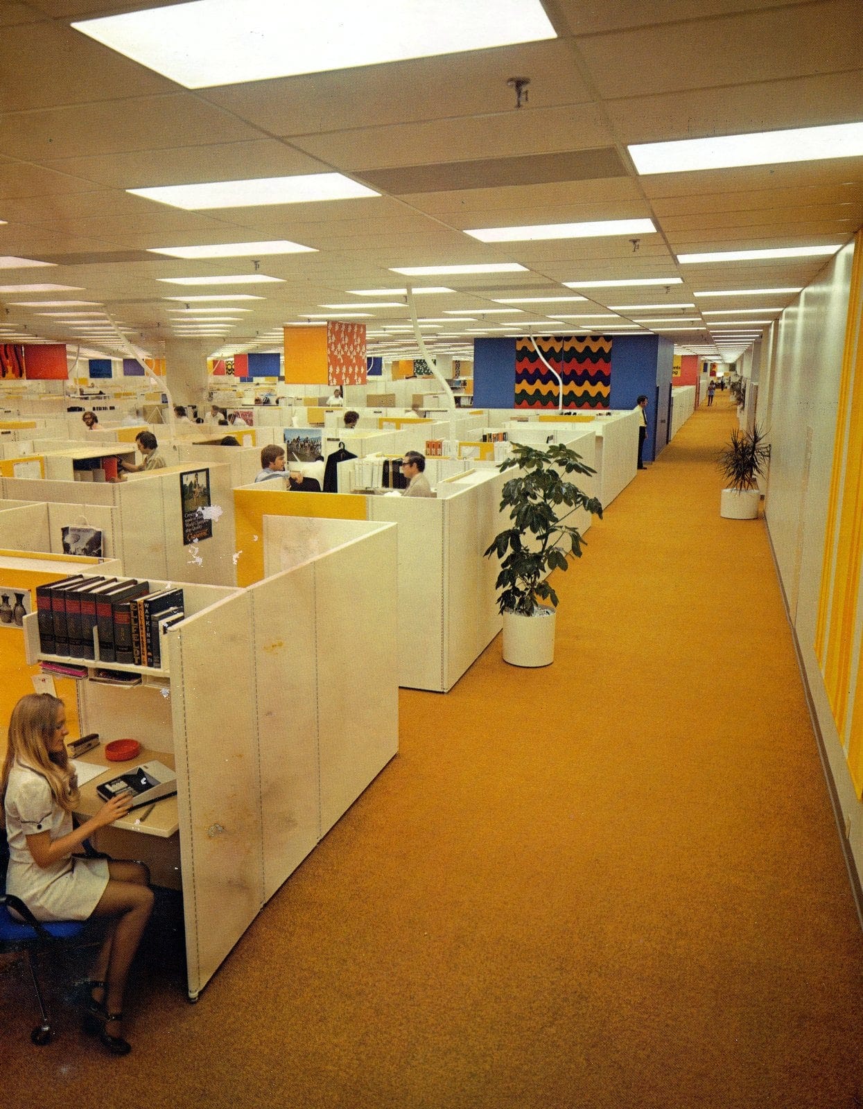 The bold office cubicle concept was a game-changer for 1970s workplaces ...
