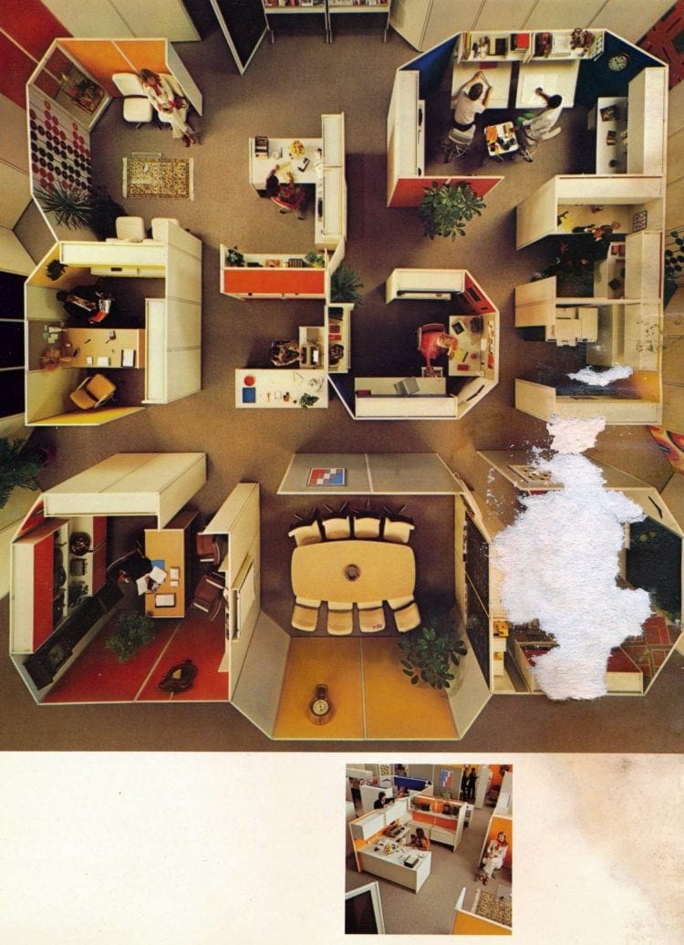 The bold office cubicle concept was a game-changer for 1970s workplaces ...