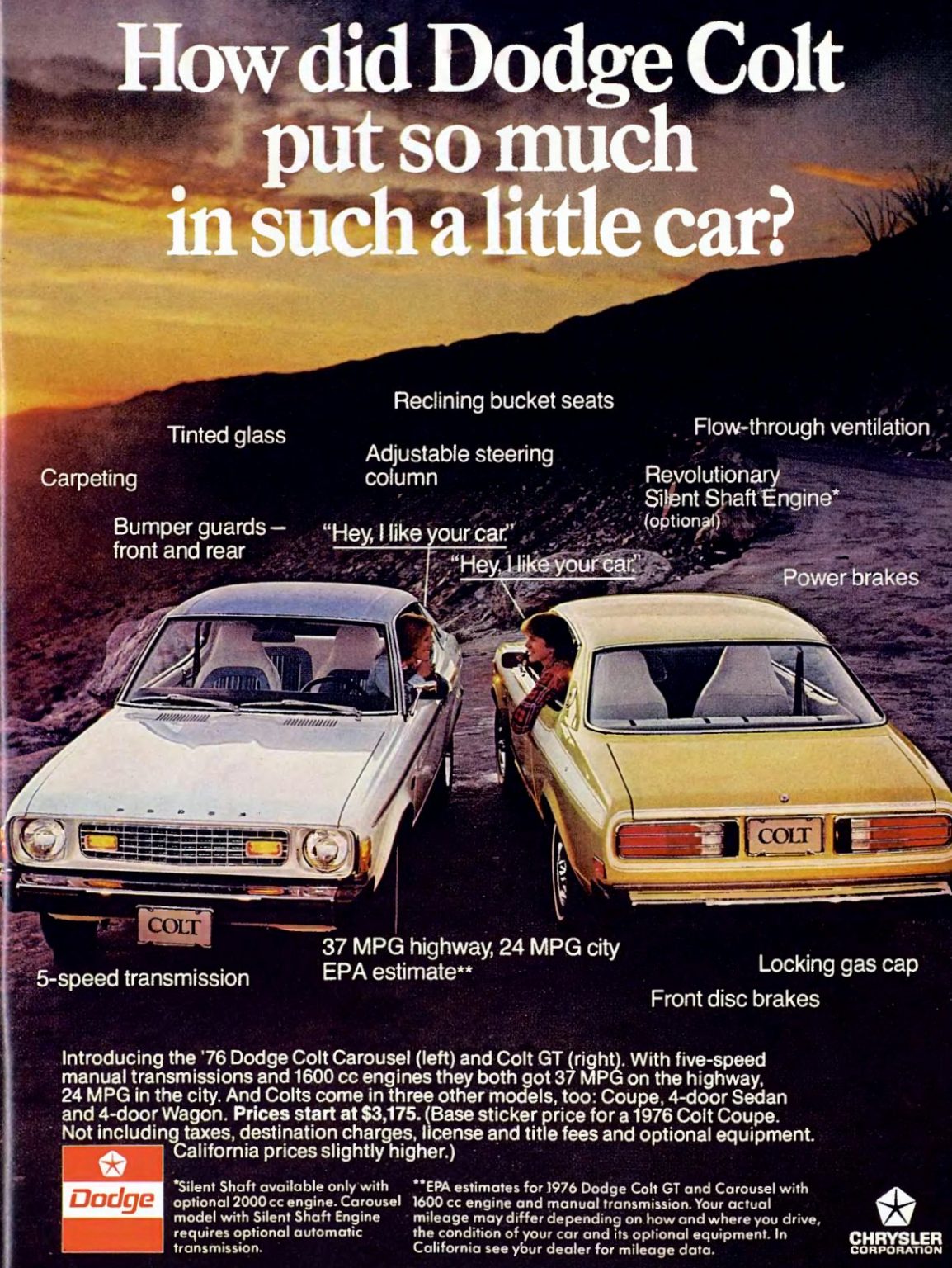 1970s Dodge Colt: The subcompact budget cars from Chrysler - Click ...