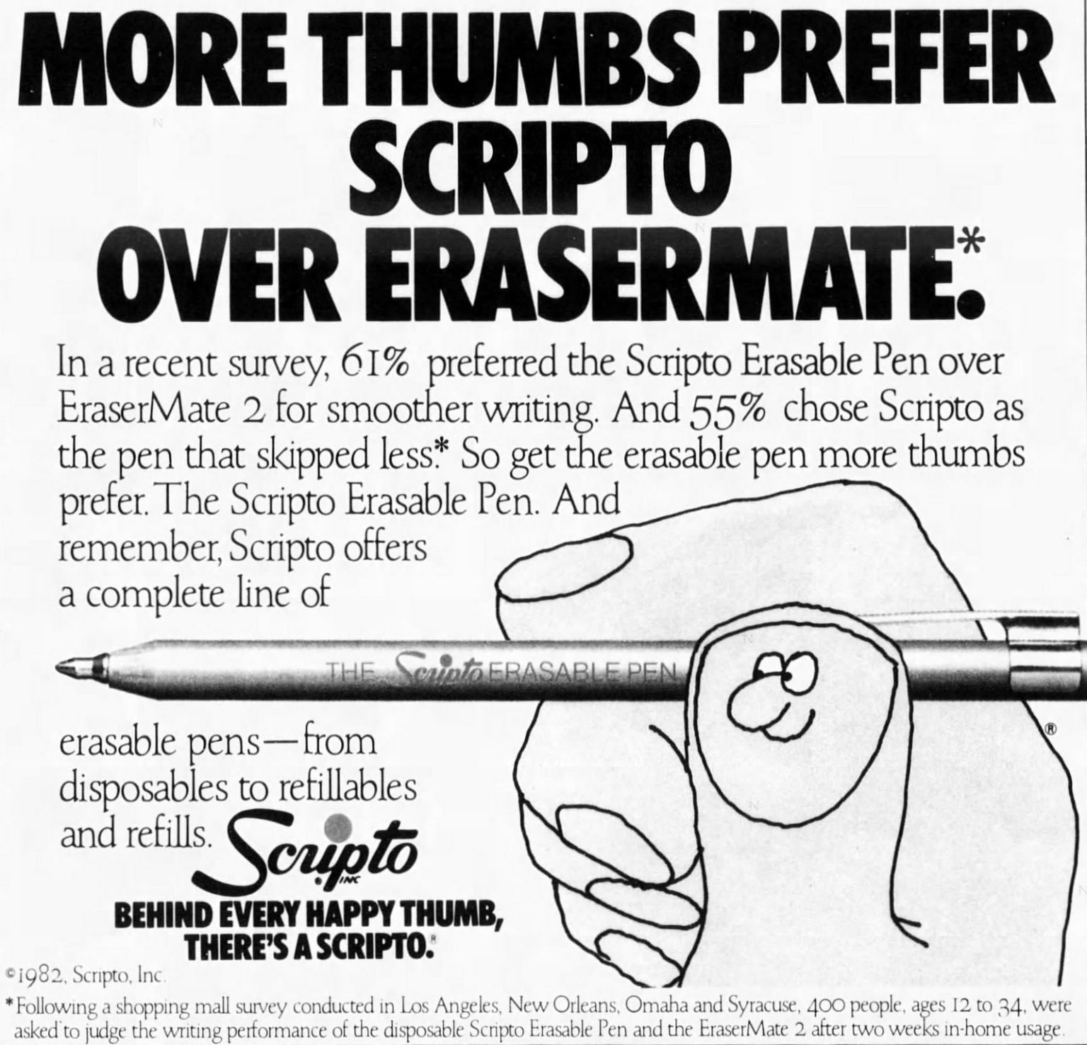 We thought Eraser Mate & Scripto Erasable Pens from the 80s were ...