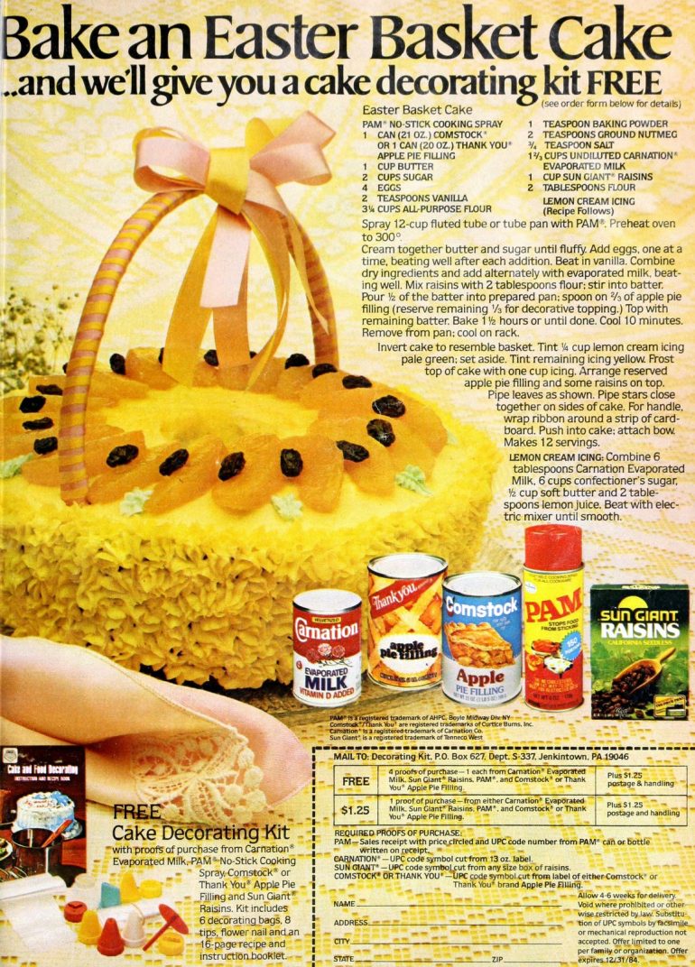 How to make four cute old-fashioned Easter basket cakes - Click Americana