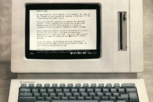 Look back at 1987's Canon Cat word processor - Click Americana