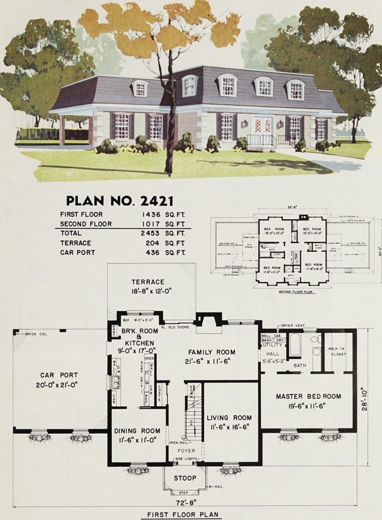 The most popular 1970s house plans: Ranch, contemporary, split levels ...