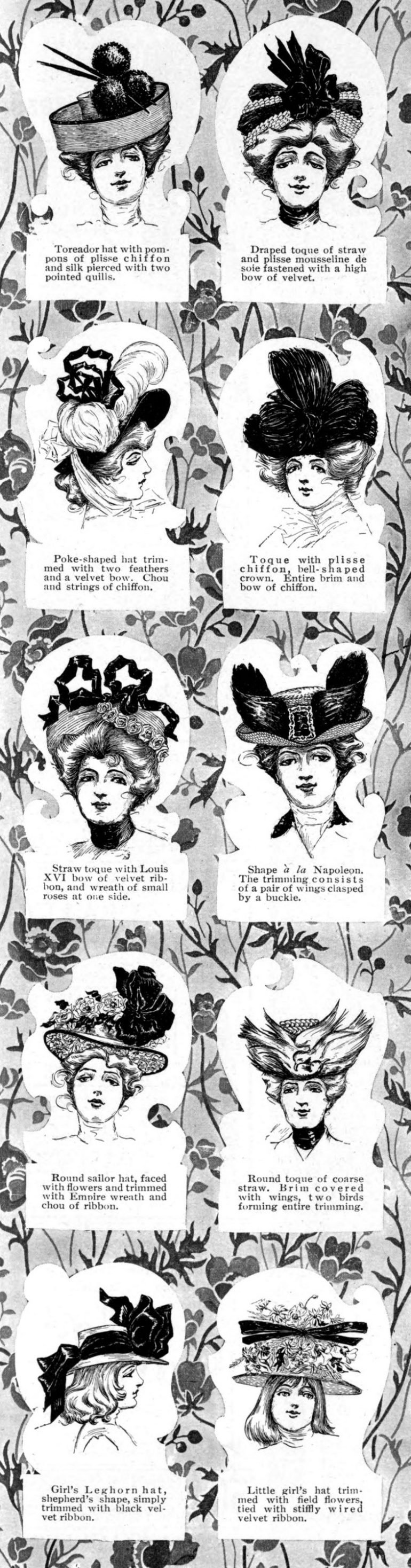 Vintage hats from the 1900s: What fashionable women were wearing at the ...