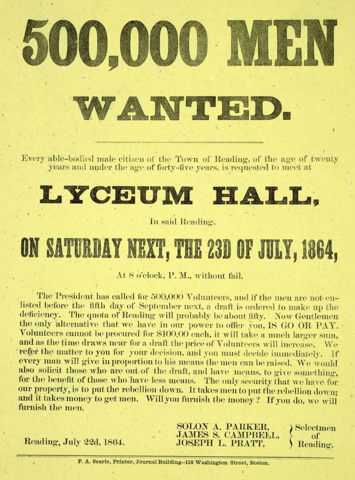 10 Civil War recruitment posters & broadsides (1861-1864) - Click Americana