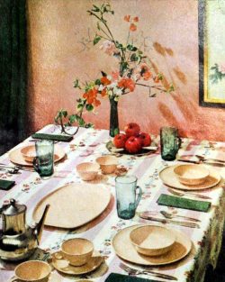 See the elegant secrets of these 50+ vintage 1950s table settings & get ...