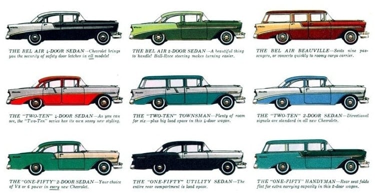 How about a '56 Chevy? See the huge Chevrolet cars & station wagons ...