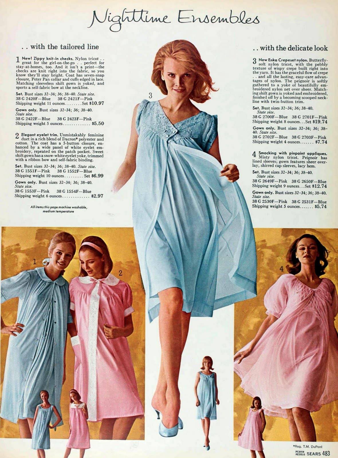 These adorable 1960s nightgowns & pajamas were sweet, demure... and ...