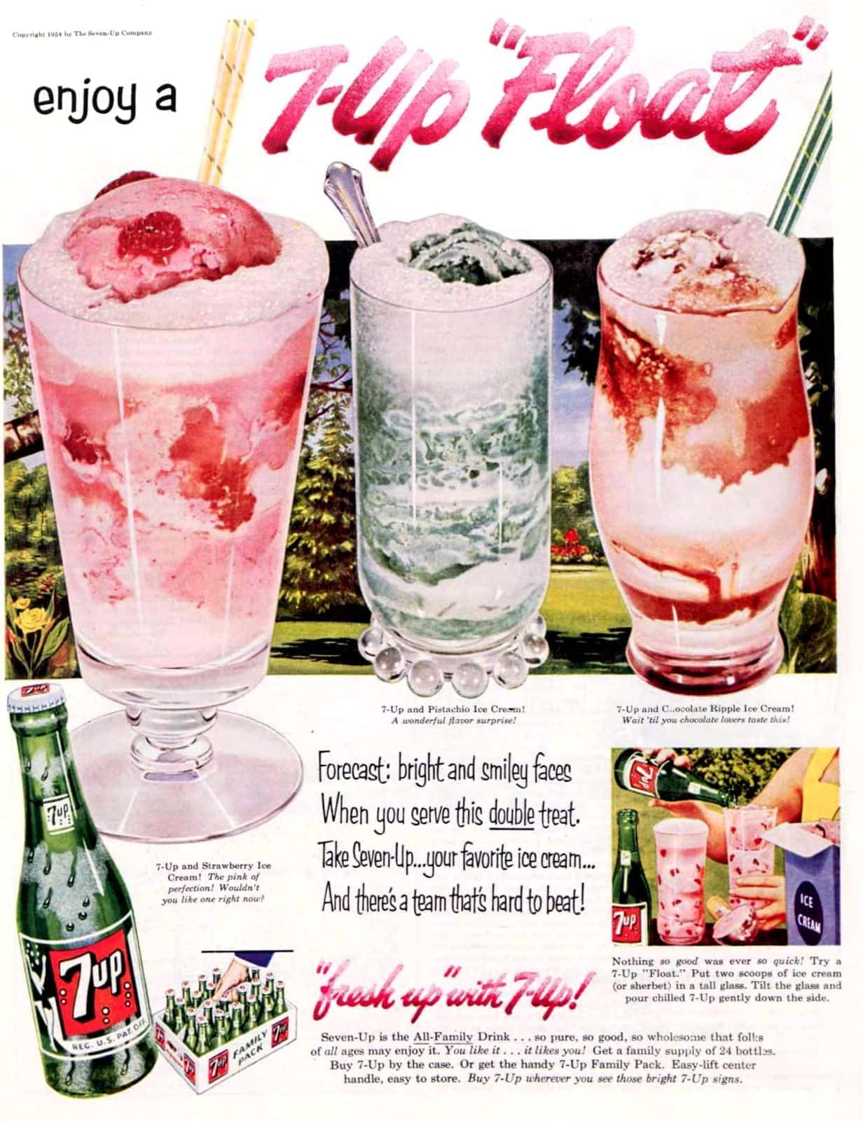 7-Up float: Combine Seven-Up soda & ice cream for a truly retro treat ...