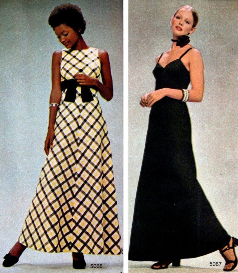 Vintage 70s prom dresses were a feminine fusion of bohemian & chic - Click Americana