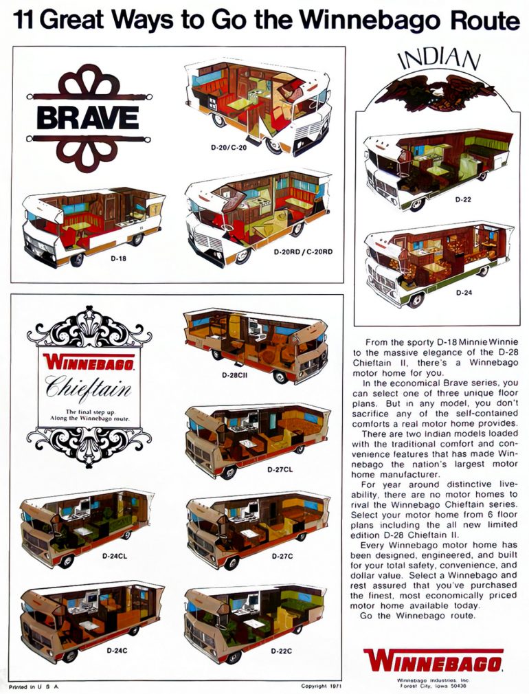 Vintage 1970s Winnebago motor homes were like condos on wheels - Click ...