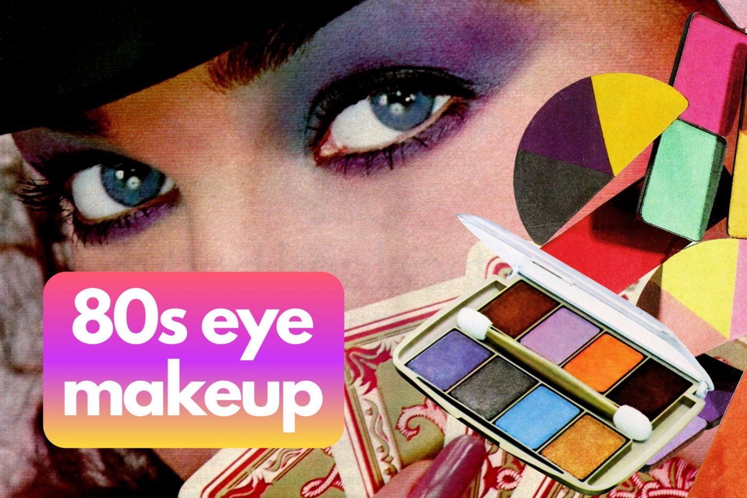 How to get awesome & authentic 80s eye makeup, like multicolored ...