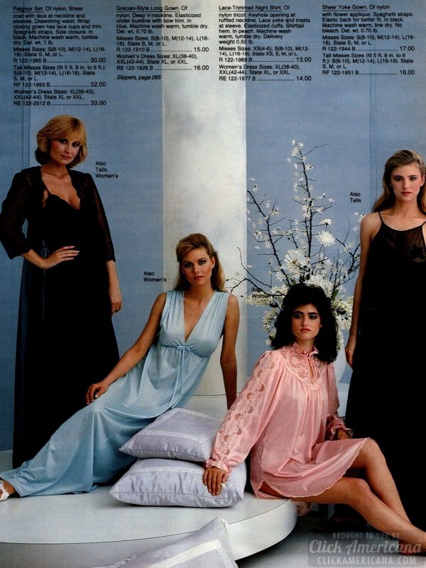 Goodnight, gals! '80s pajamas, old-fashioned flannel nightgowns & other ...