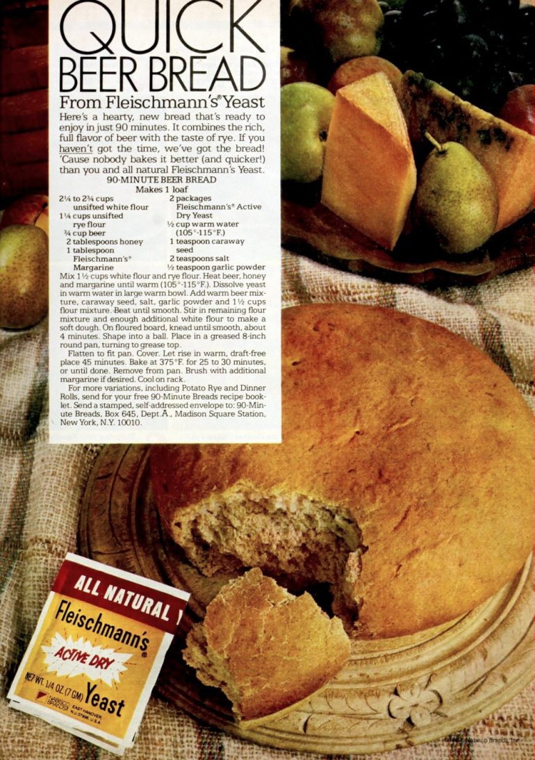 90-minute beer bread recipe from the 1980s - Click Americana