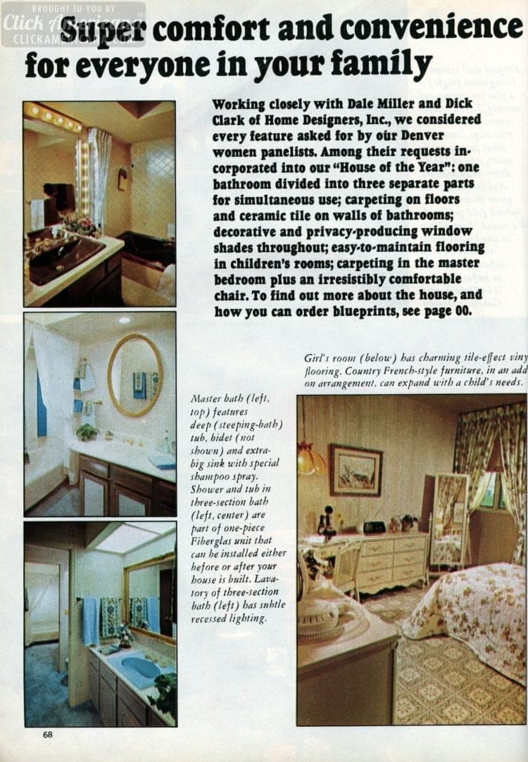 A 1970s designer dream house: The charming American Home of 1974 ...
