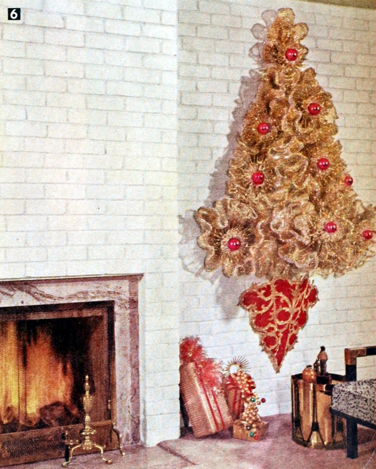 These 26 Christmas wall decorations from the 1950s have a bold mid ...