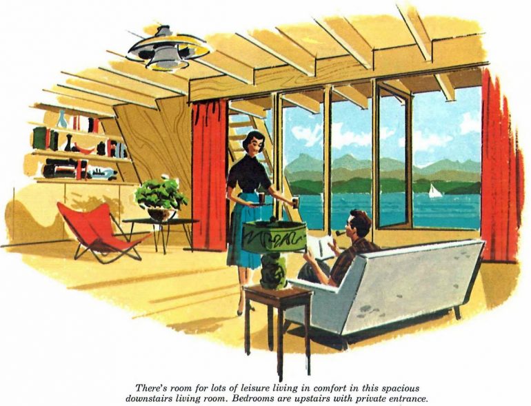 Vintage A-frame house plans for second homes & vacation cabins: 12 cool ...