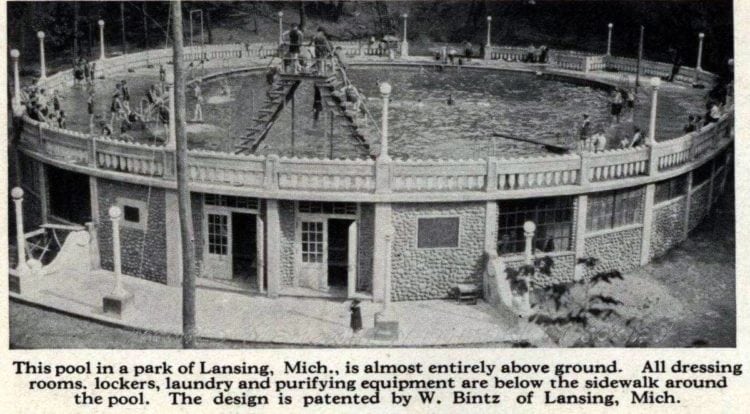 Huge old outdoor public swimming pools like these made summertime cool ...