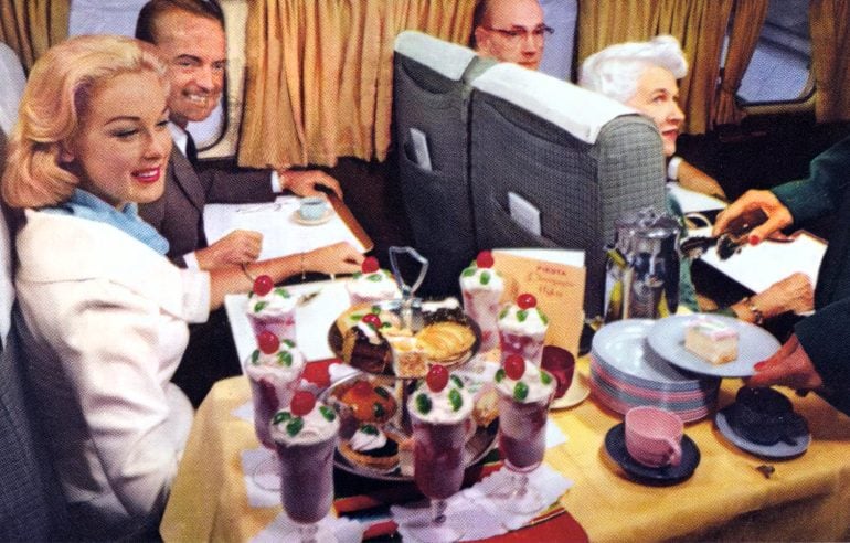 Amazing airline food from the 1950s, 1960s & 1970s: In-flight meals you ...