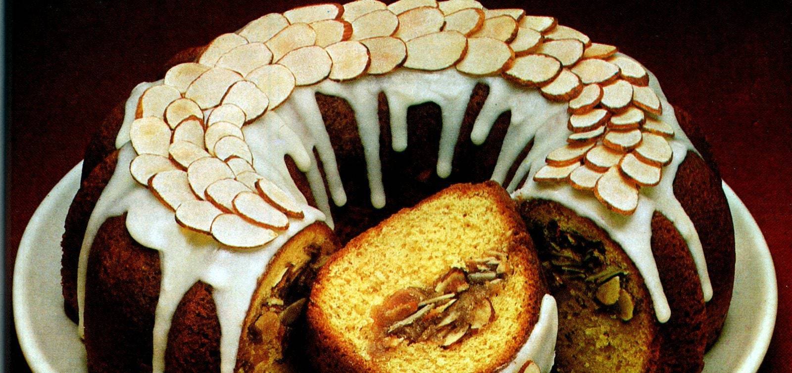 Almond sherry cake recipe (1981) - Click Americana