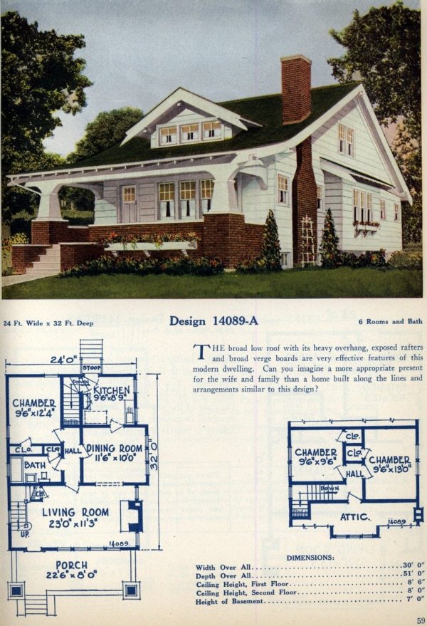 1920s house plans: 74 charming vintage designs that shaped American ...