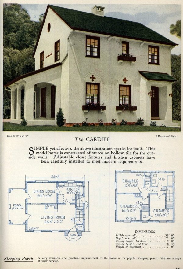 62 beautiful vintage home designs & floor plans from the 1920s - Click ...