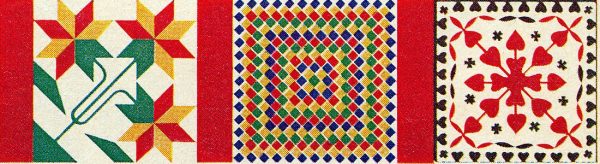 How to make an American folk patchwork wall hanging (1976) - Click ...