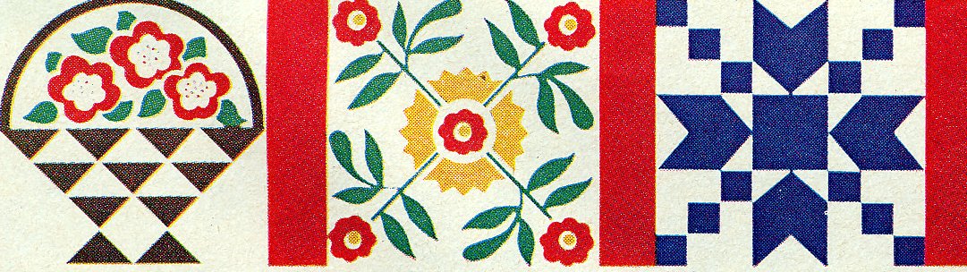 How to make an American folk patchwork wall hanging (1976) - Click ...