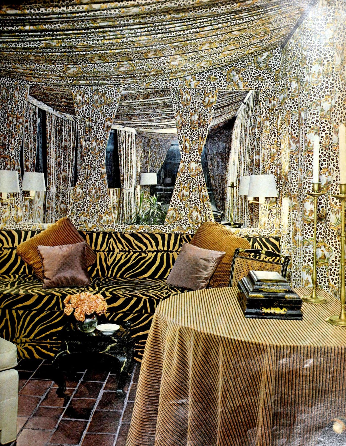 Animal Print Modern Vintage Rooms