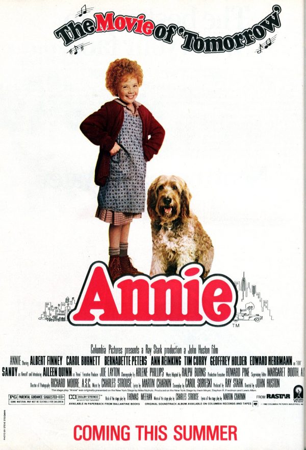 Find out about Annie, the hit movie from 1982 that starred Carol ...