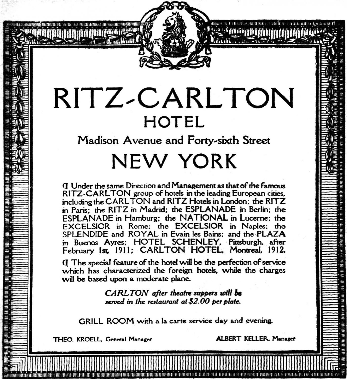 Why the old Ritz-Carlton Hotel in New York was the very definition of ...