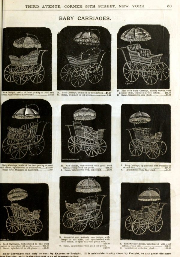 See how different antique baby carriages & old-fashioned strollers used ...