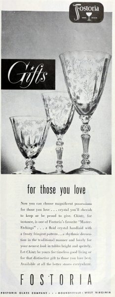 Vintage Fostoria glass: 100+ gorgeous patterns, colors & styles of the ...