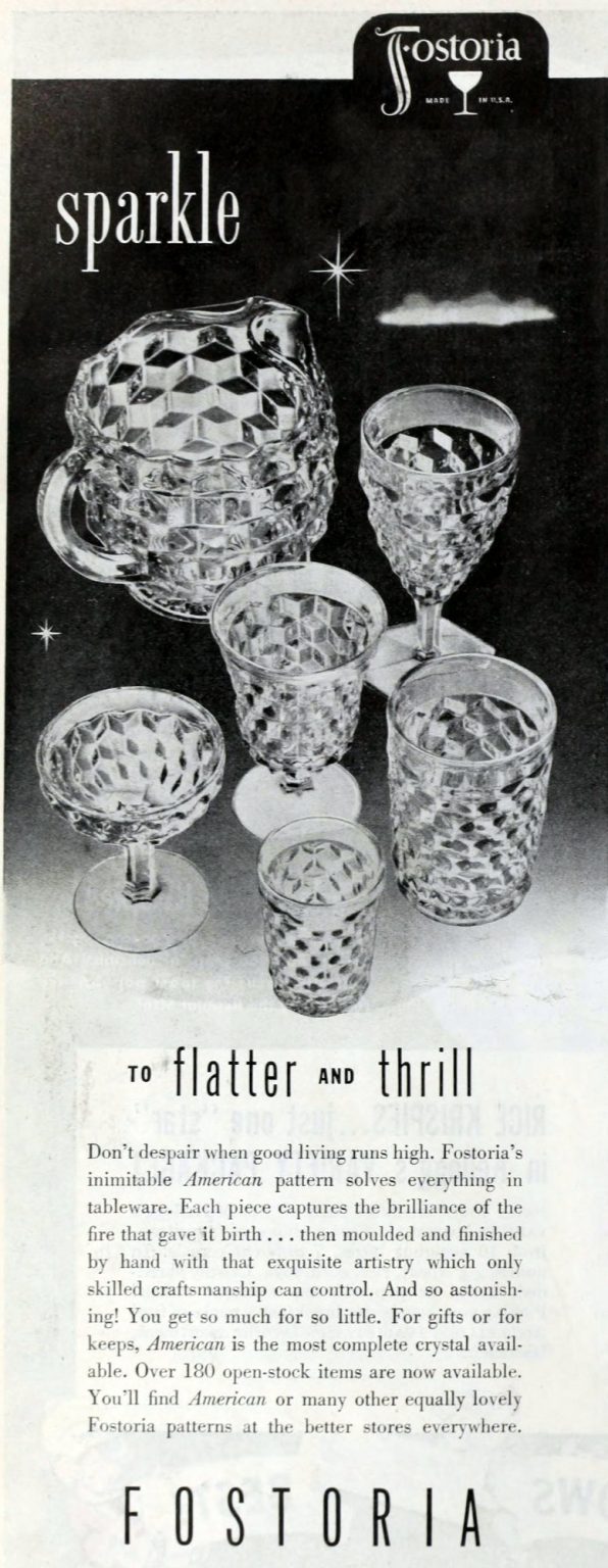 Vintage Fostoria glass: 100+ gorgeous patterns, colors & styles of the classic American ...
