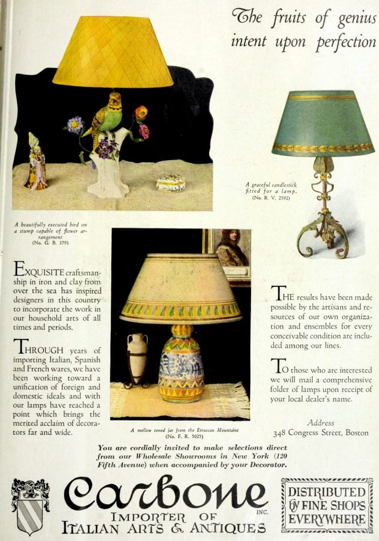 See 200 beautiful vintage table lamps from all through the 20th century ...